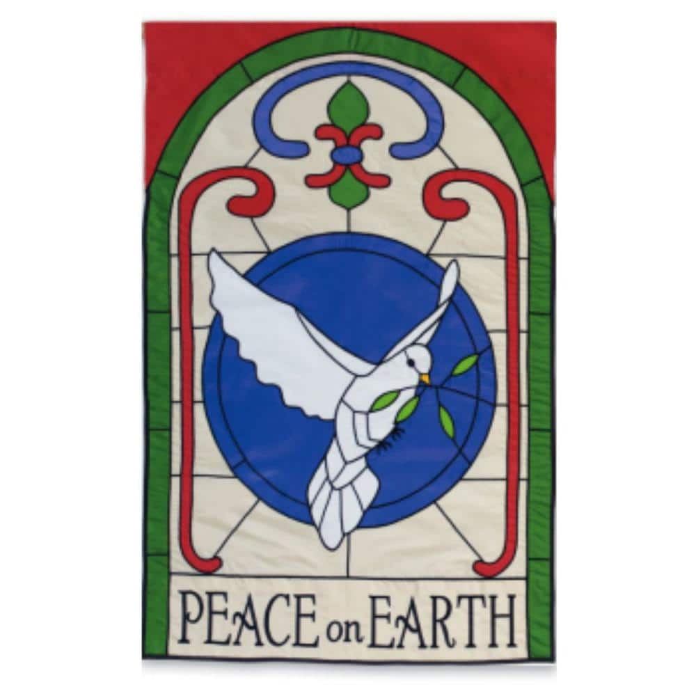 Evergreen Enterprises Peace on Earth Flag 151039 - The Home Depot