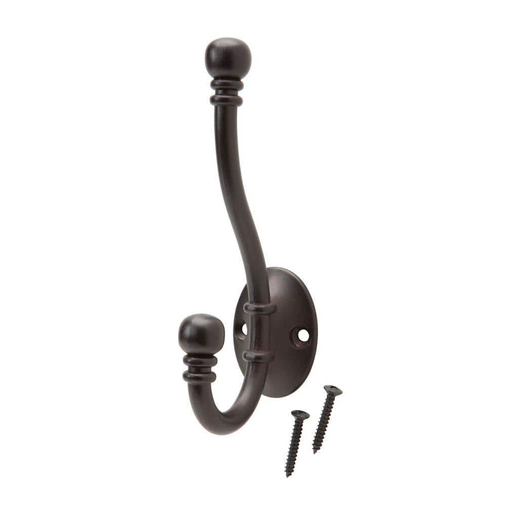 Everbilt Oil-Rubbed Bronze Decorative Coat and Hat Hook 15558 - The ...