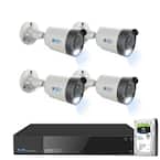 GW Security 8-Channel 5MP 2TB NVR Security Camera System with 6 Wired ...
