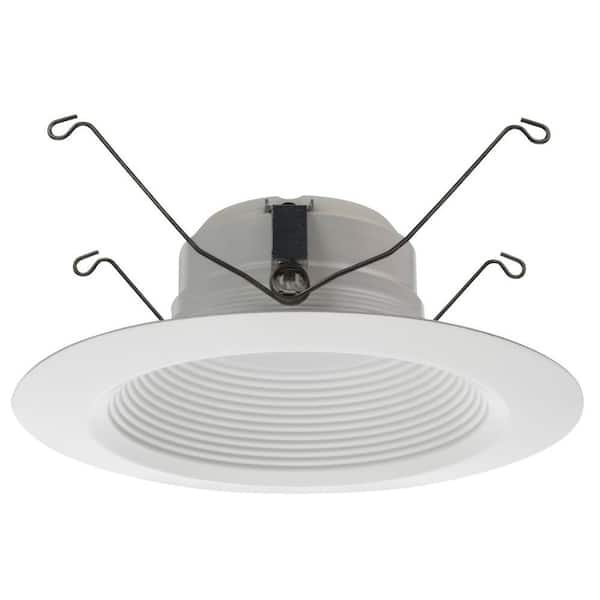 Lithonia Lighting E-Series 5 in. and 6 in. Matte White Recessed LED ...