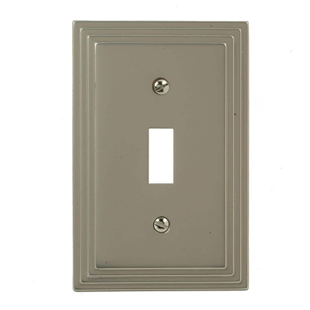 AMERELLE Metallic 1-Gang Toggle Wall Plate (1-Pack) 84TN - The Home Depot