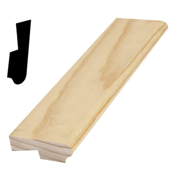 American Wood Moulding WM 1077 1-1/16 in. x 3-1/4 in. Pine Solid Stool ...