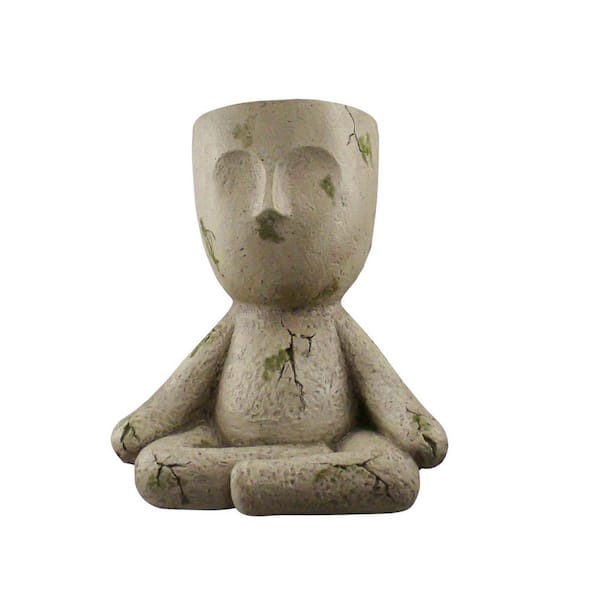 RCS Gifts Planter Person Sitting 21105 - The Home Depot