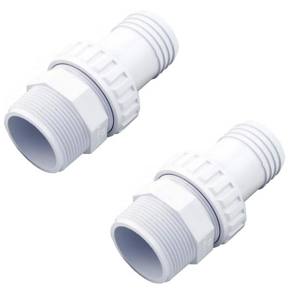 Hayward - Hayward 1.5 in. MIP x 1.5 in. Hose ABS Plastic Barbed Hose ...