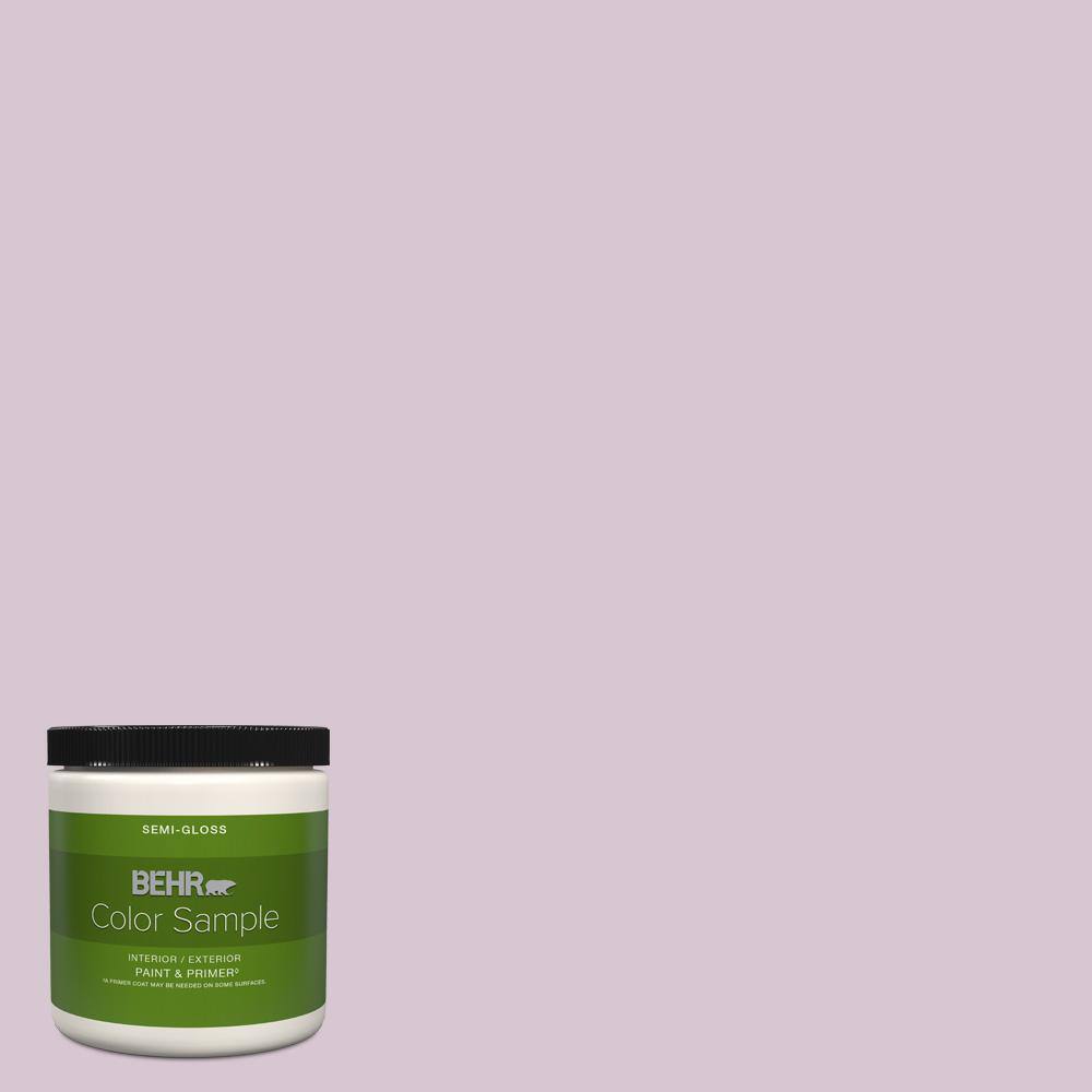 BEHR PREMIUM PLUS 8 oz. #680E-3 Rosy Lavender Semi-Gloss Interior ...