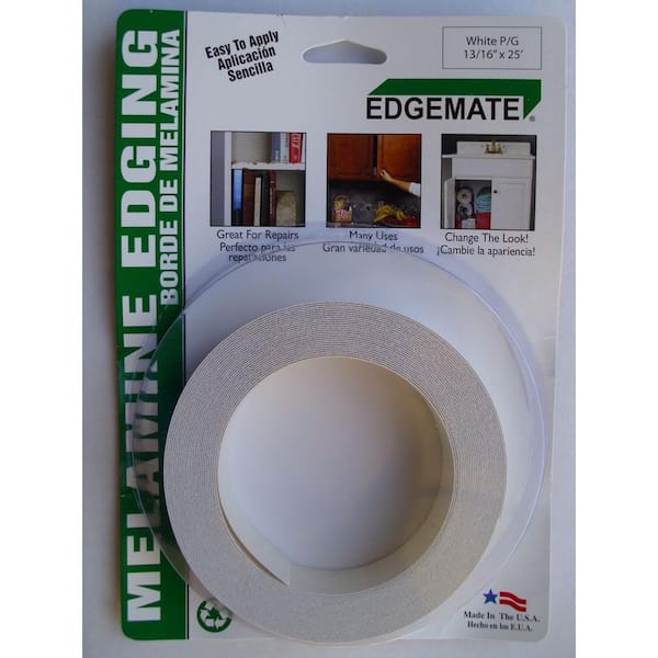 EDGEMATE 13/16 in. x 25 ft. White Edge Tape 654382 - The Home Depot