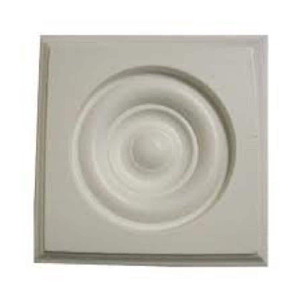 2-3/4"x2-3/4"x1" Primed Rosette Block 33243 - The Home Depot