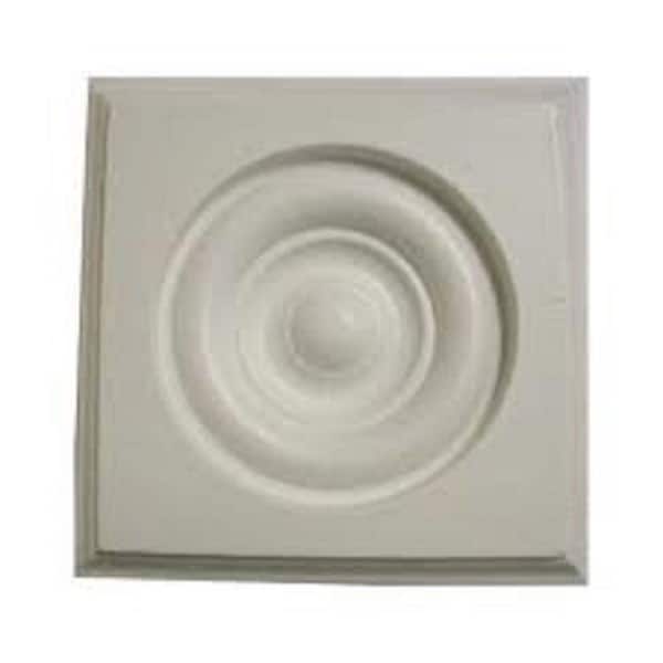 2-3/4"x2-3/4"x1" Primed Rosette Block 33243 - The Home Depot