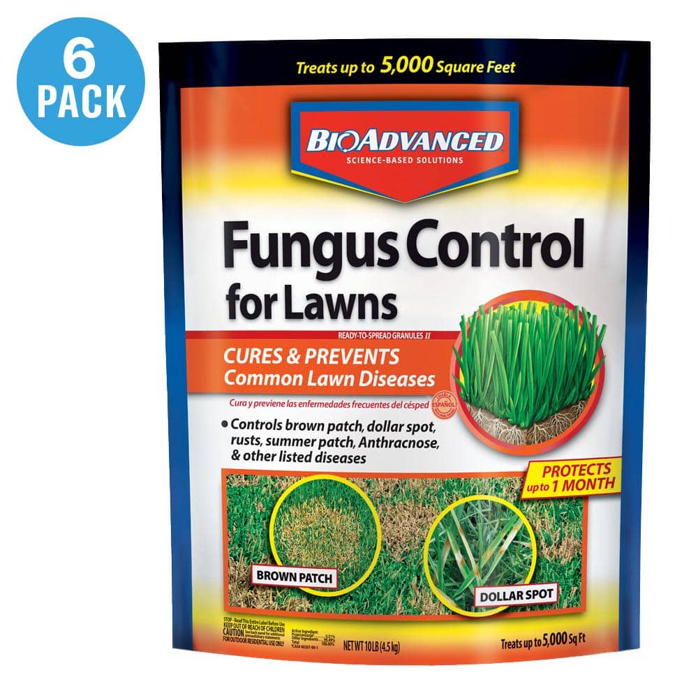 BIOADVANCED 10 lbs. Ready to Use Fungicide Granules for Lawns (6-Pack ...