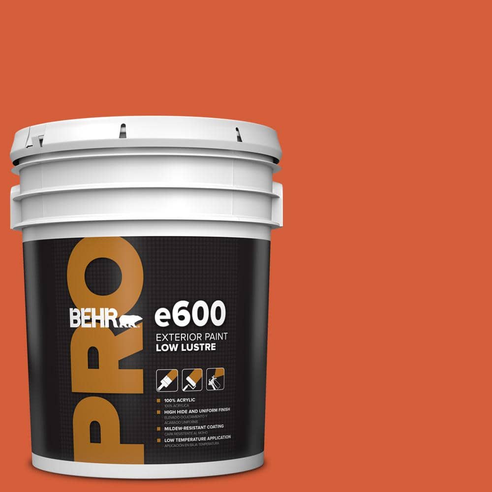 BEHR PRO 5 gal. #S-G-220 Sweet Mandarin Low Luster Exterior Paint ...