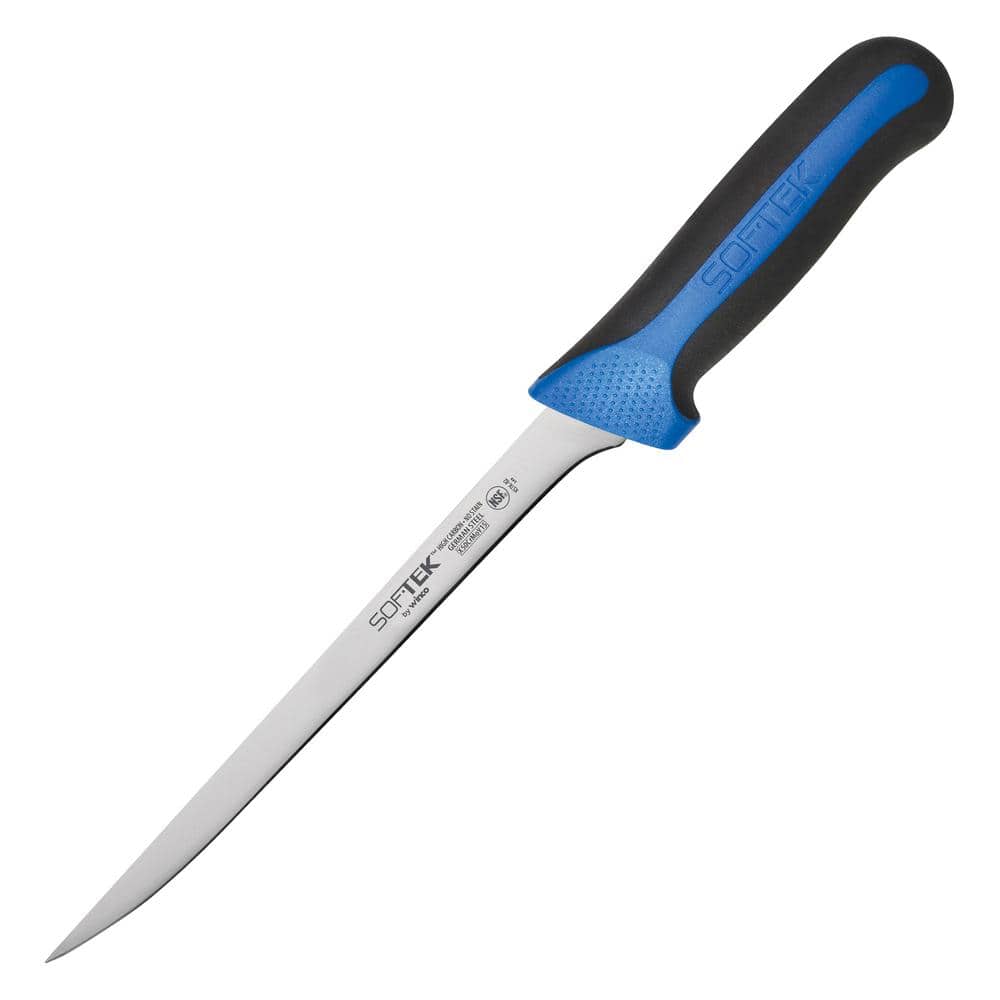 Winco 8 in. Flex Fish Knife with Soft Grip Handle KSTK-82 - The Home Depot