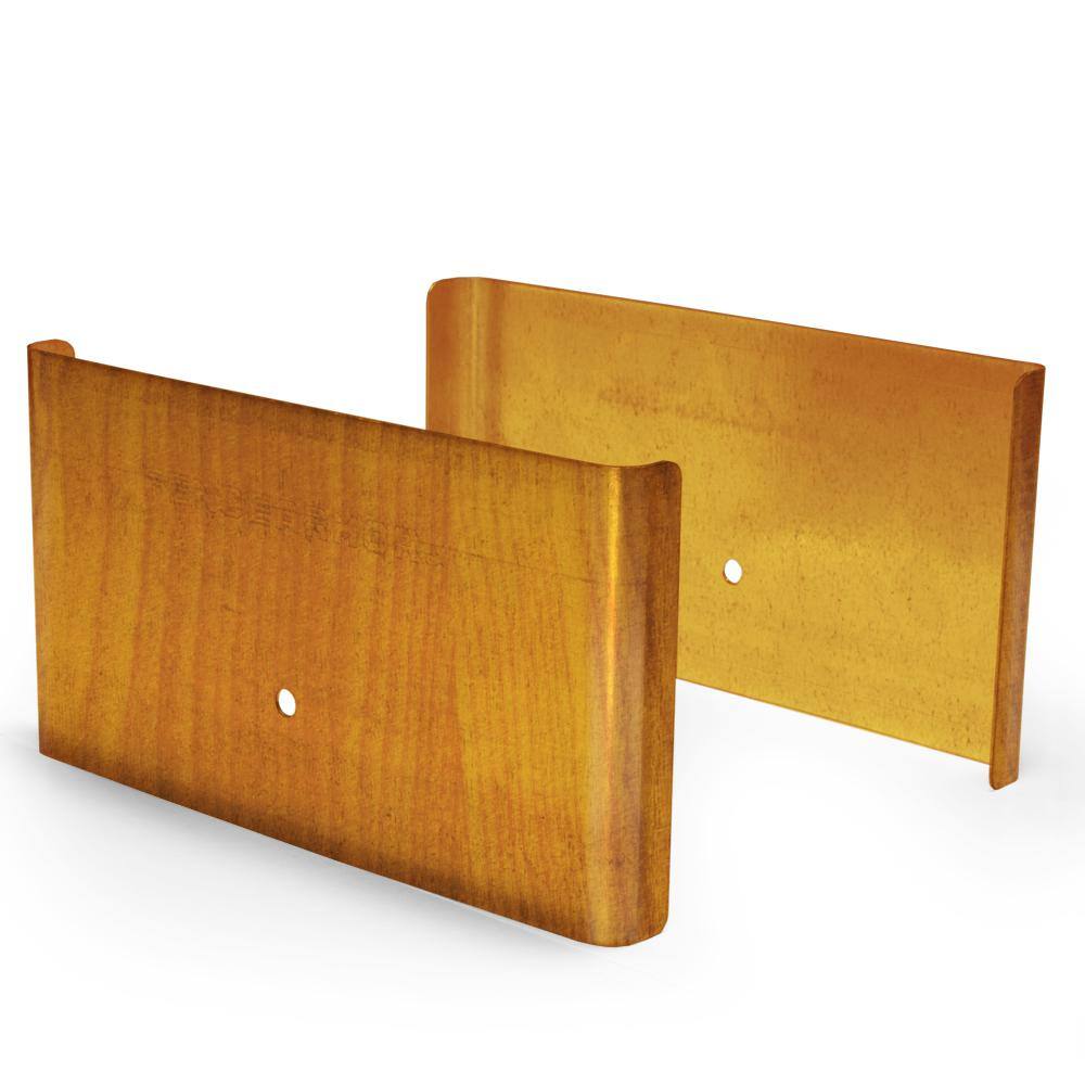 Fence Armor Redwood Demi Fence Post Guard 5.5 in. L x 3 in. H x .5 in ...