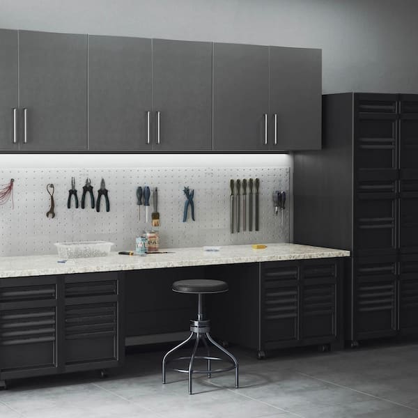 Hampton Bay 4 ft. Straight Laminate Countertop in Textured Typhoon Ice ...