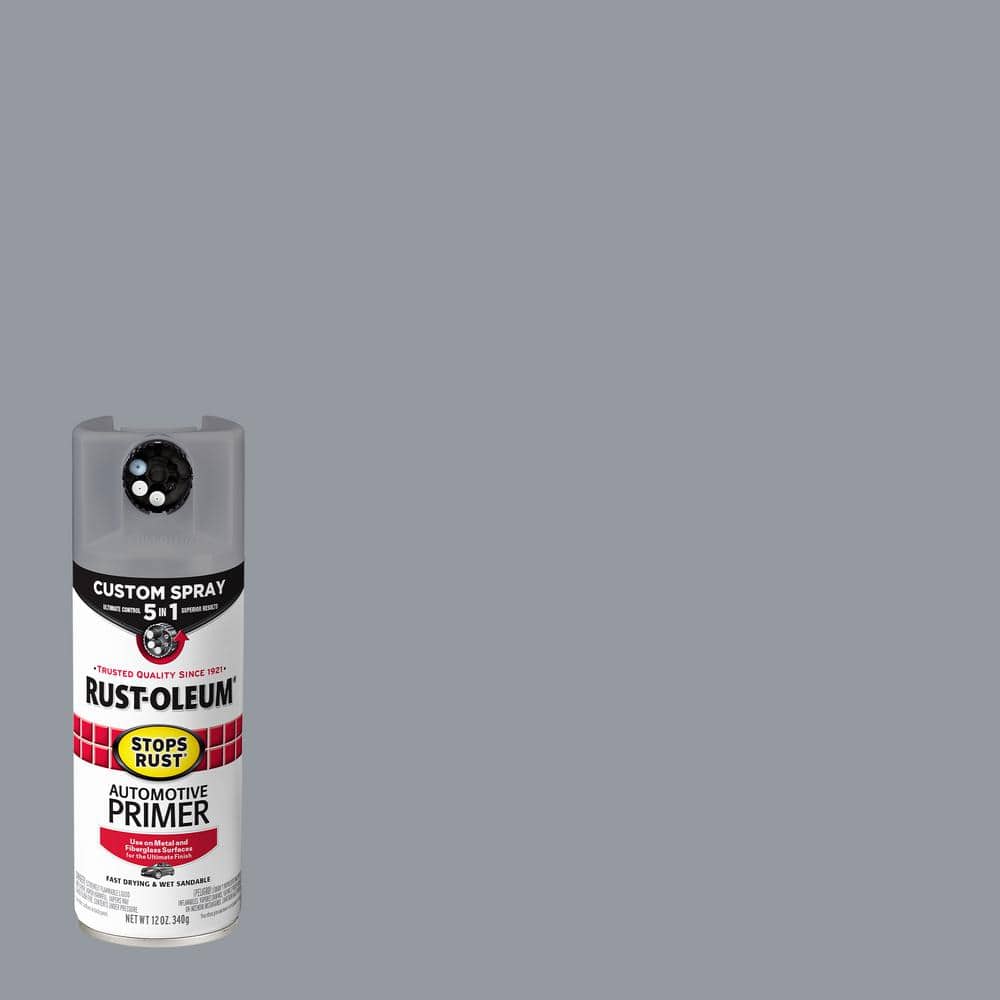 Rust-Oleum Stops Rust 12 oz. Custom Spray 5-in-1 Flat Light Gray ...