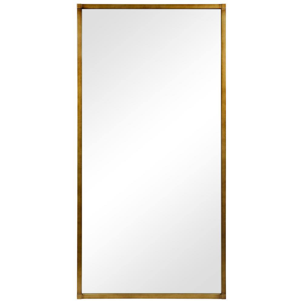 Empire Art Direct Brushed Gold Metal Framed Rectangular Wall Mirror, 80 ...