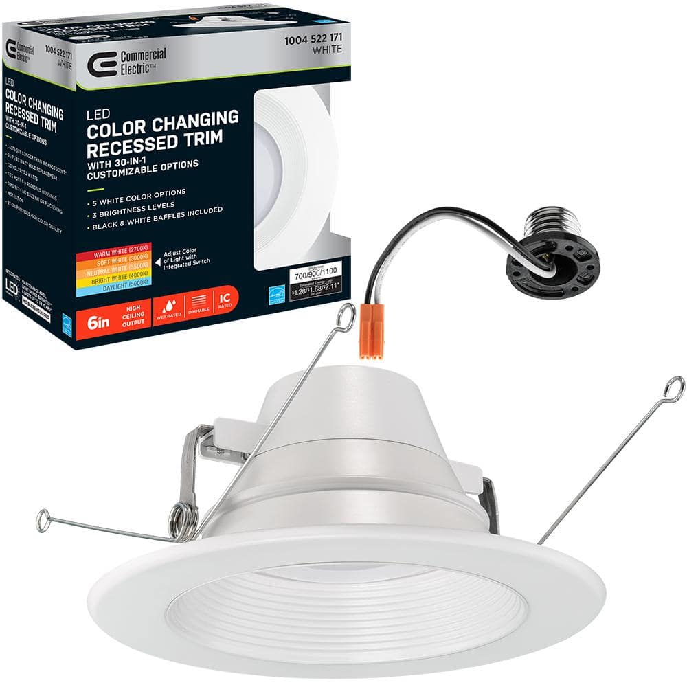 Reviews for Commercial Electric 6 in. Title 20 Adjustable CCT 30 ...