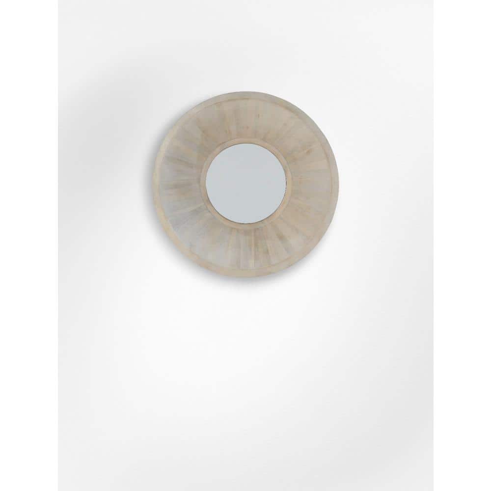 Urban Woodcraft 48 in. x 48 in. Solis Round Mirror 600.48MR.SL.WW - The ...