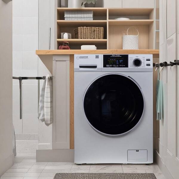 1.62 cu. Ft. 15lbs Fully Built in All in One Washer Dryer Combo Ventless 110V in Silver EZ 4700 C S The Home Depot