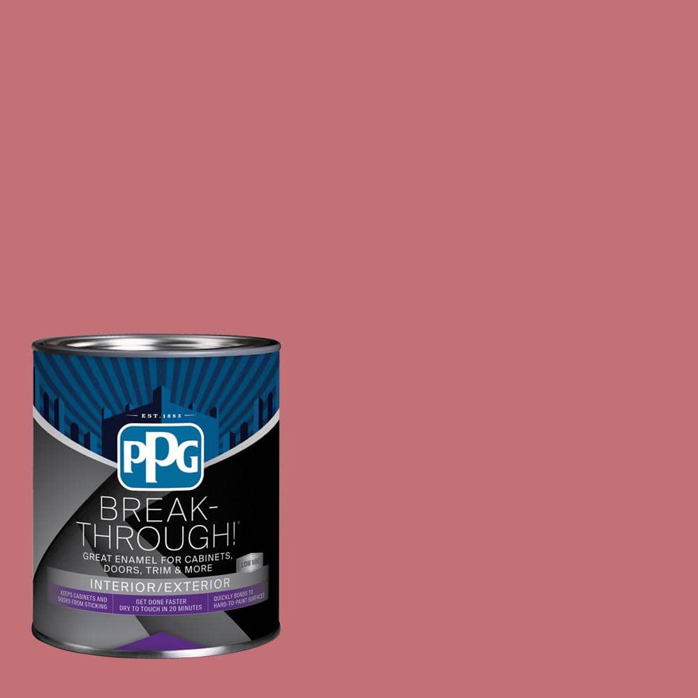 Reviews for Break-Through! 1 qt. PPG1051-5 Cranberry Satin Door, Trim ...