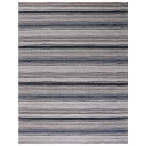 SAFAVIEH Kilim Grey/Black 8 ft. x 10 ft. Native American Border Area ...