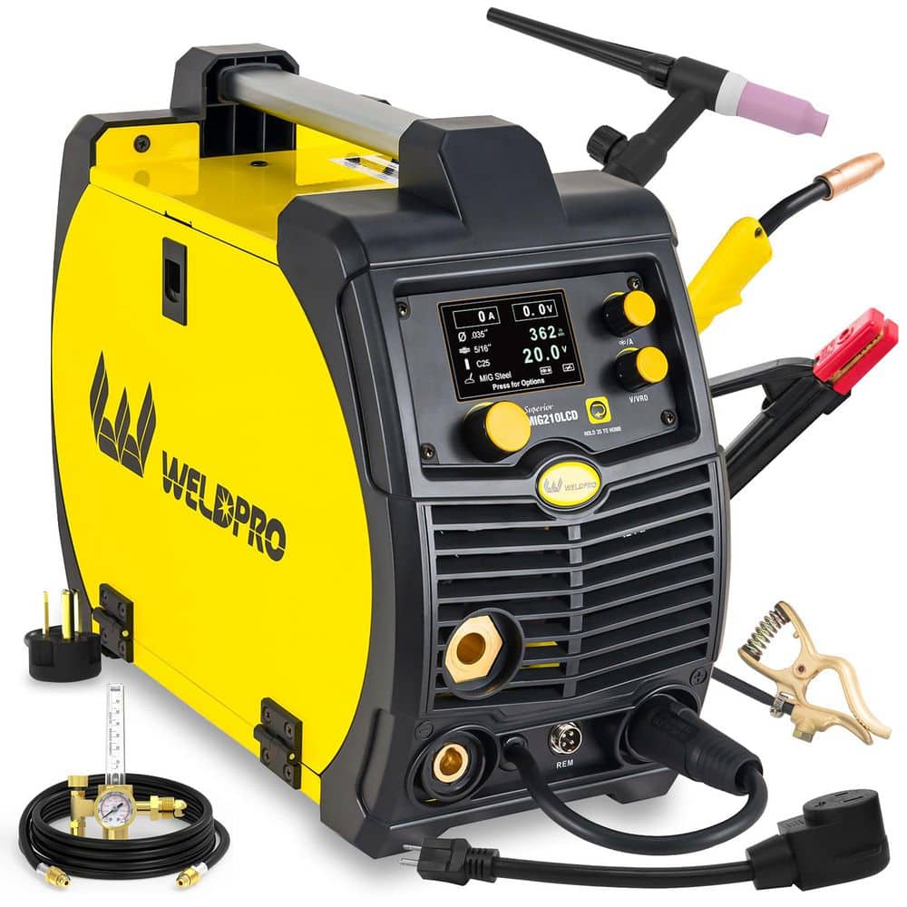 MYWISH 200 Amp 120V/240V Auto-Set 5-in-1 Multi-Process Welder with Spot ...