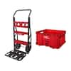 Milwaukee PACKOUT 20 in. 2-Wheel Utility Cart with (1) PACKOUT Tool ...