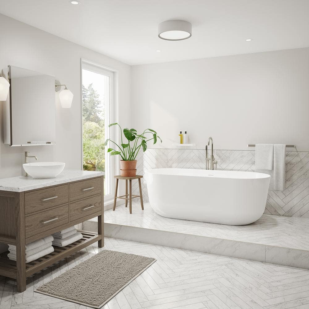 MAAX Malindi 67 in. x 30 in. Acrylic Non-Whirlpool Flatbottom ...