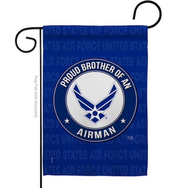 Breeze Decor 13 in. x 18.5 in. Proud Brother Airman Garden Flag Double ... Breeze Decor 13 in. x 18.5 in. Proud Brother Airman Garden Flag Double ...