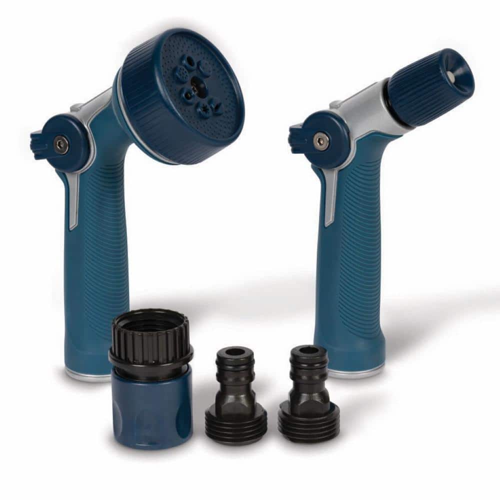 Gilmour Medium Duty Thumb Control Adjustable and Pre-Set Nozzles Plus Quick Connect Set 834975 ...