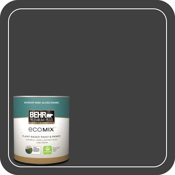 BEHR PREMIUM PLUS 1 qt. #BXC-02 Bauhaus Semi-Gloss Enamel EcoMix Plant ...