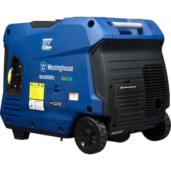 Westinghouse 5000-Watt Dual Fuel Inverter Generator with Remote Start ...