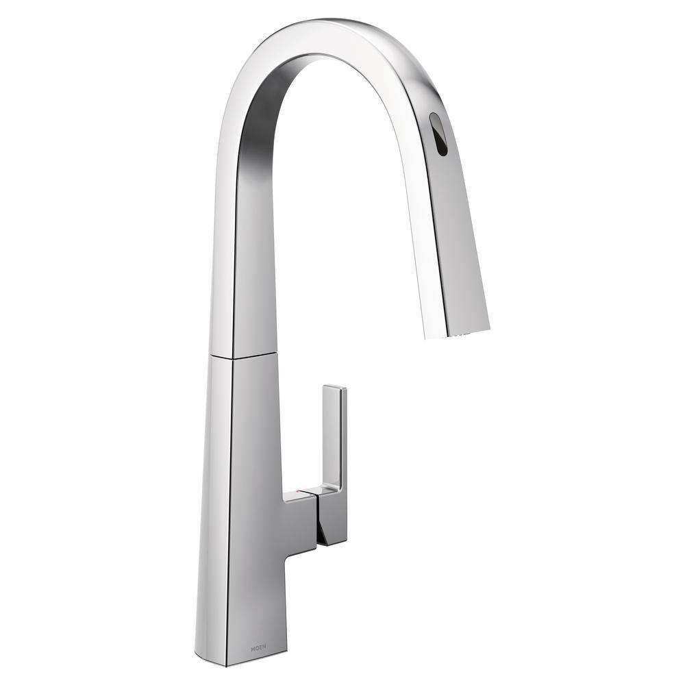 MOEN Nio Single-Handle Smart Touchless Pull Down Sprayer Kitchen Faucet ...