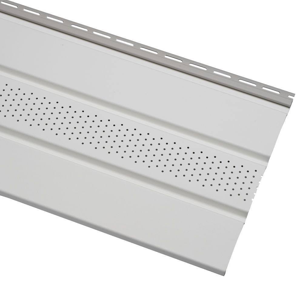 Ply Gem 12.75 in. x 0.5 in. Rectangular White Weather Resistant Vinyl ...