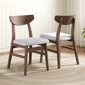 Harper & Bright Designs Modern Light Brown Solid Wood Dining Chairs ...