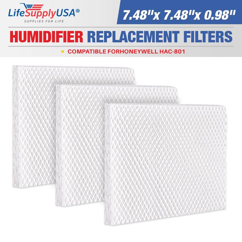 LifeSupplyUSA Replacement Humidifier Pad Wick Filter fits Honeywell HAC ...