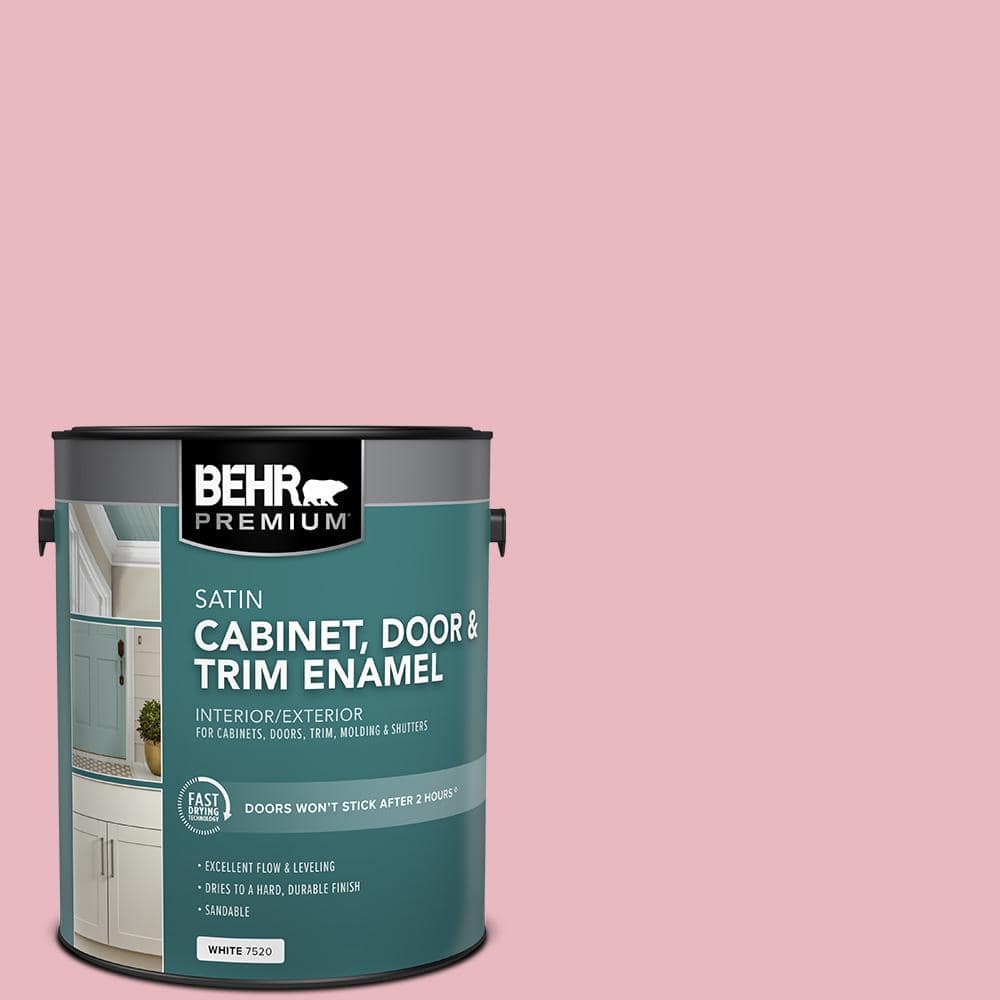 BEHR PREMIUM 1 gal. #M150-2 Peppermint Stick Satin Enamel Interior ...