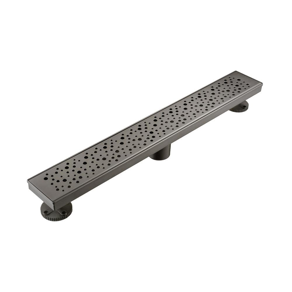 Elegante Drain Collection 30 in. Linear Stainless Steel Shower Drain ...