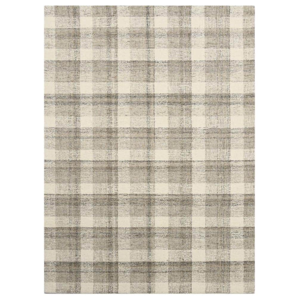 Amer Rugs Tartan 2 x 3 Sand Plaid Pattern Area Rug for High Traffic ...