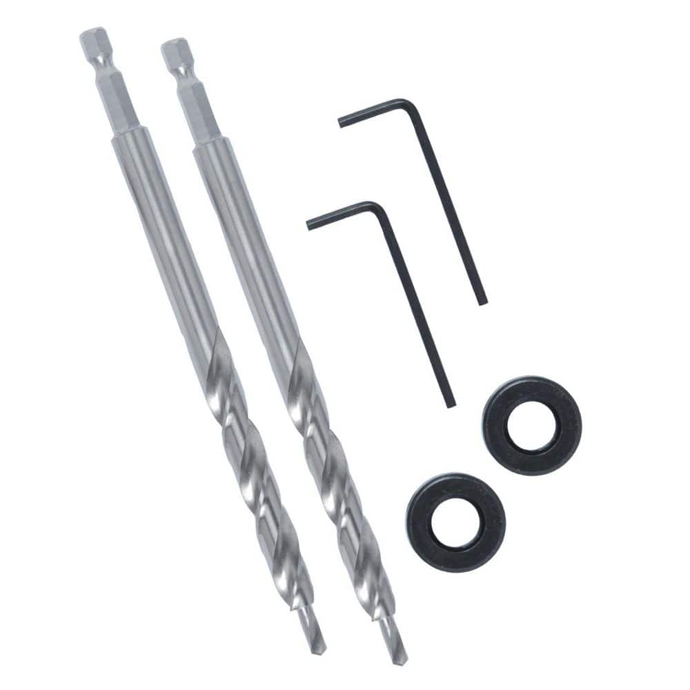 ‎POWERTEC 3/8 in. High Speed Steel Twist Step Pocket Hole Drill Bit ...