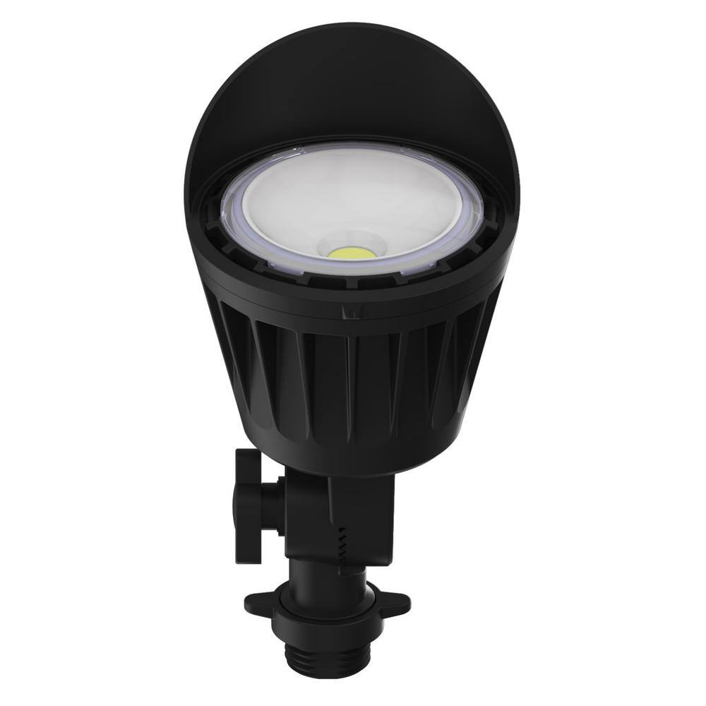 HALCO LIGHTING TECHNOLOGIES 10-Watt Black Outdoor Integrated LED Flood ...