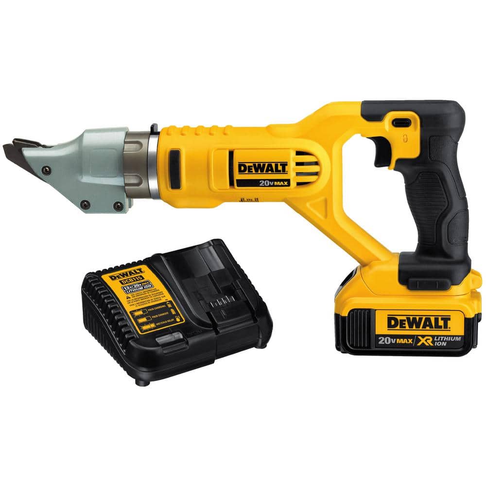 DEWALT 20V MAX Cordless 14-Gauge Swivel Head Double Cut Shears with (2 ...