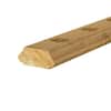 2 in. x 4 in. x 6 ft. Routed Pressure-Treated Southern Yellow Pine Hand ...