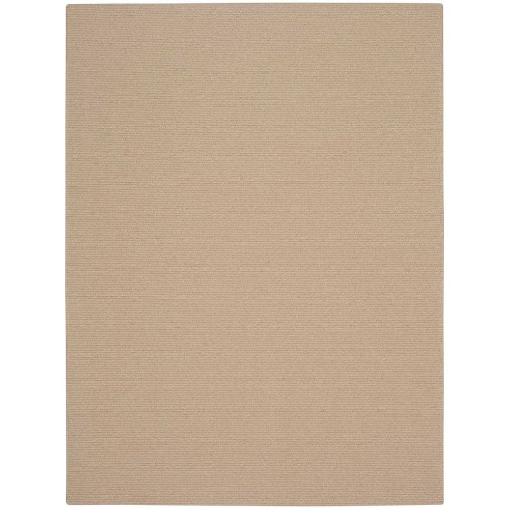 Natural Harmony Hampton Rib Oatmeal 5 ft. x 7 ft. Custom Area Rug with ...