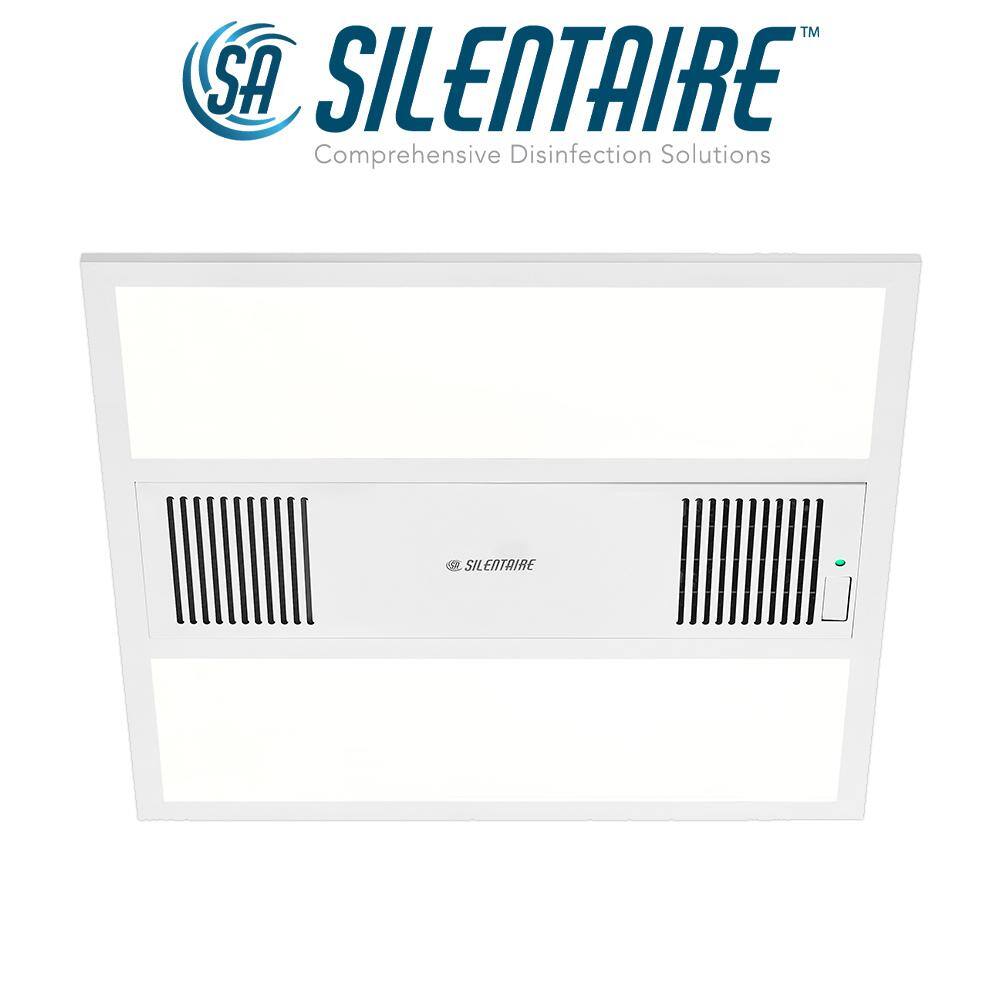 SILENTAIRE 2 ft. x 2 ft. Plasma Air Disinfection Integrated LED Panel ...