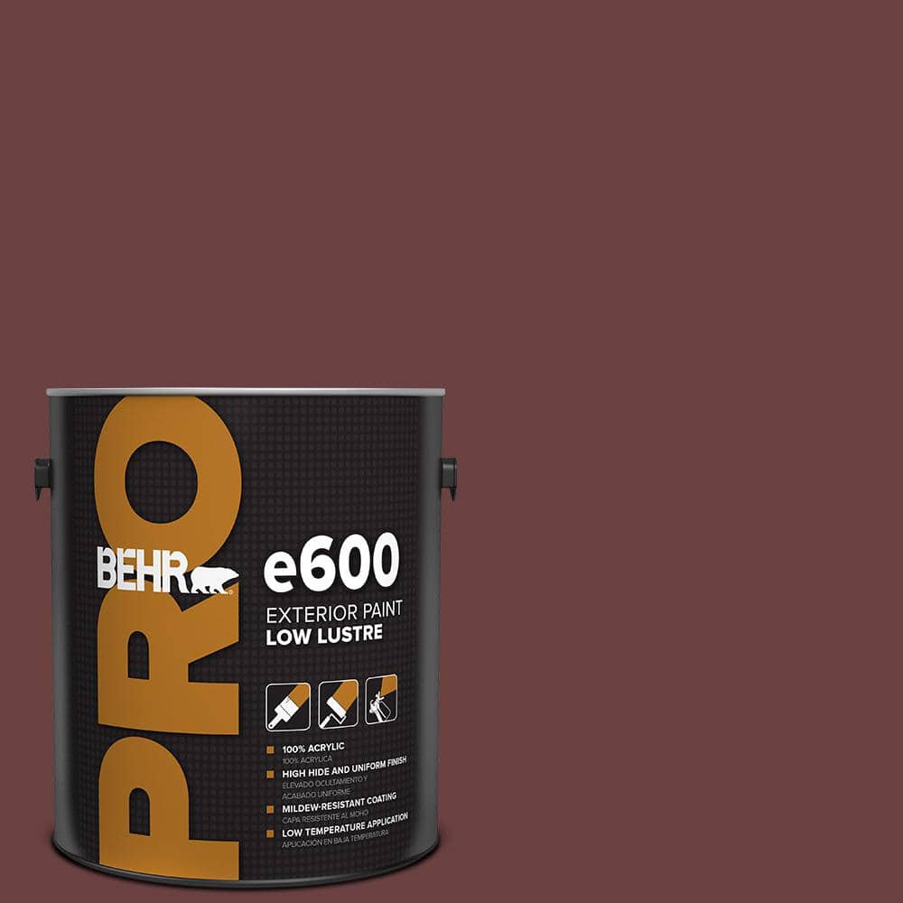 BEHR PRO 1 gal. #BIC-50 Deep Claret Low Luster Exterior Paint PR62301 ...