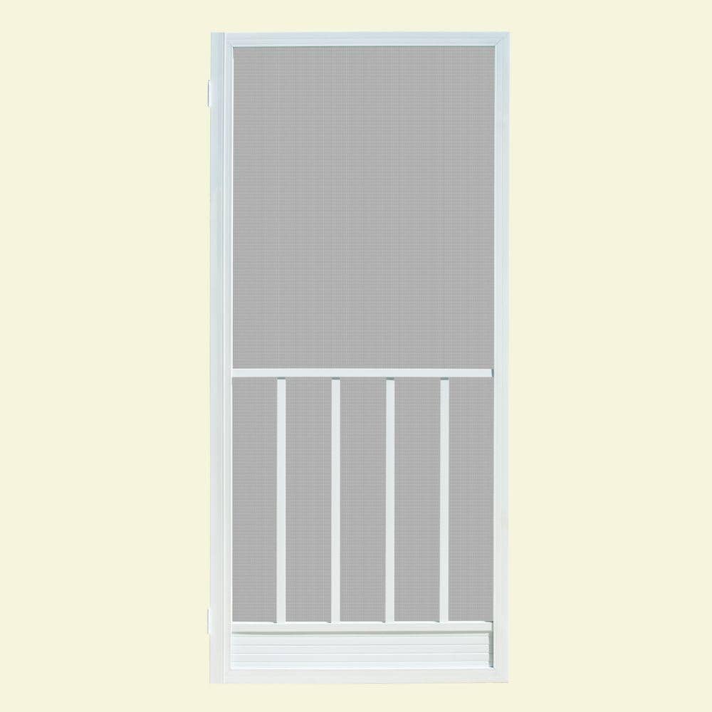 Unique Home Designs 36 in. x 80 in. Coronado White Outswing Steel ...