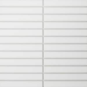 Bedrosians Sample-Le Cafe White 4 in. x 5 in. Honeycomb Matte Porcelain ...