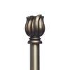 Art Decor 48 in. Non-Telescoping 1-1/8 in. Single Curtain Rod in ...