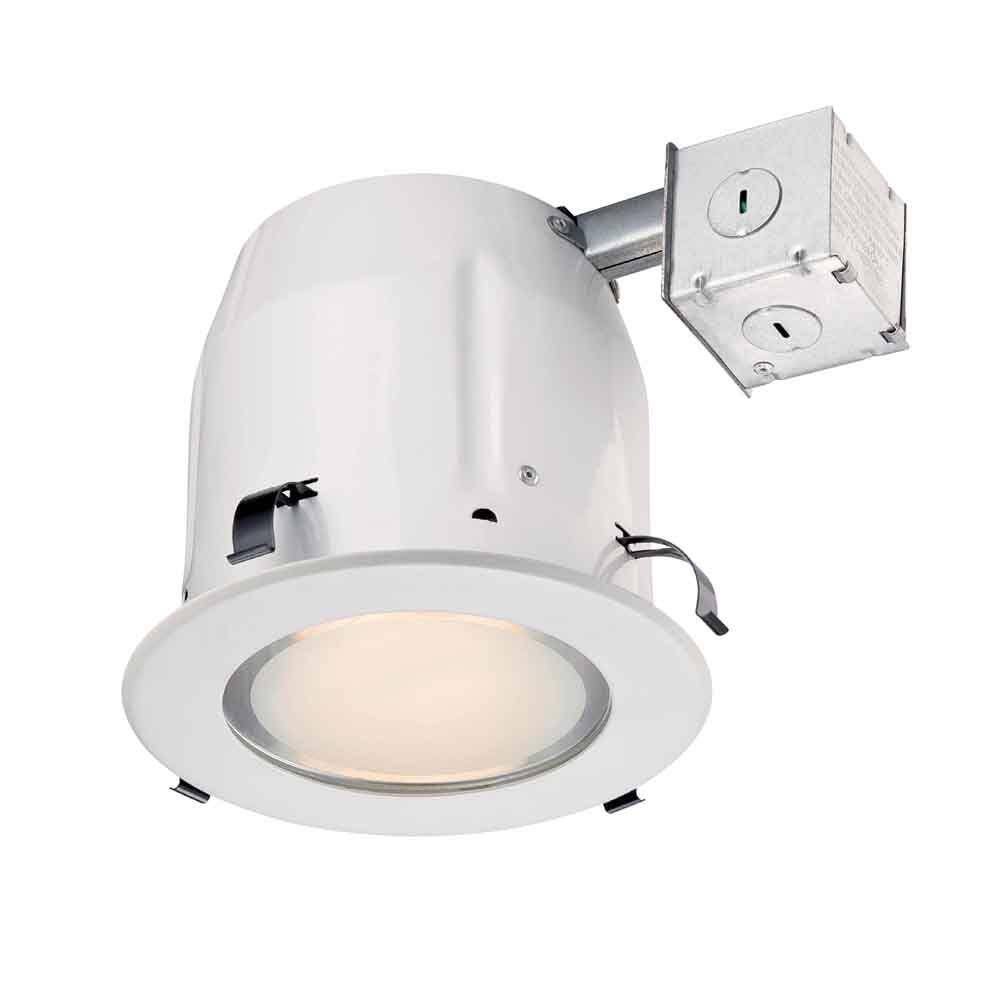 Commercial Electric 5 in. White Recessed Shower Kit CER5R532WHP - The ...