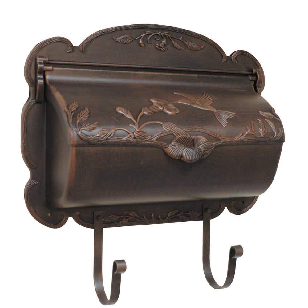 SPECIAL LITE PRODUCTS Hummingbird Copper Wall Mount Horizontal Mailbox ...